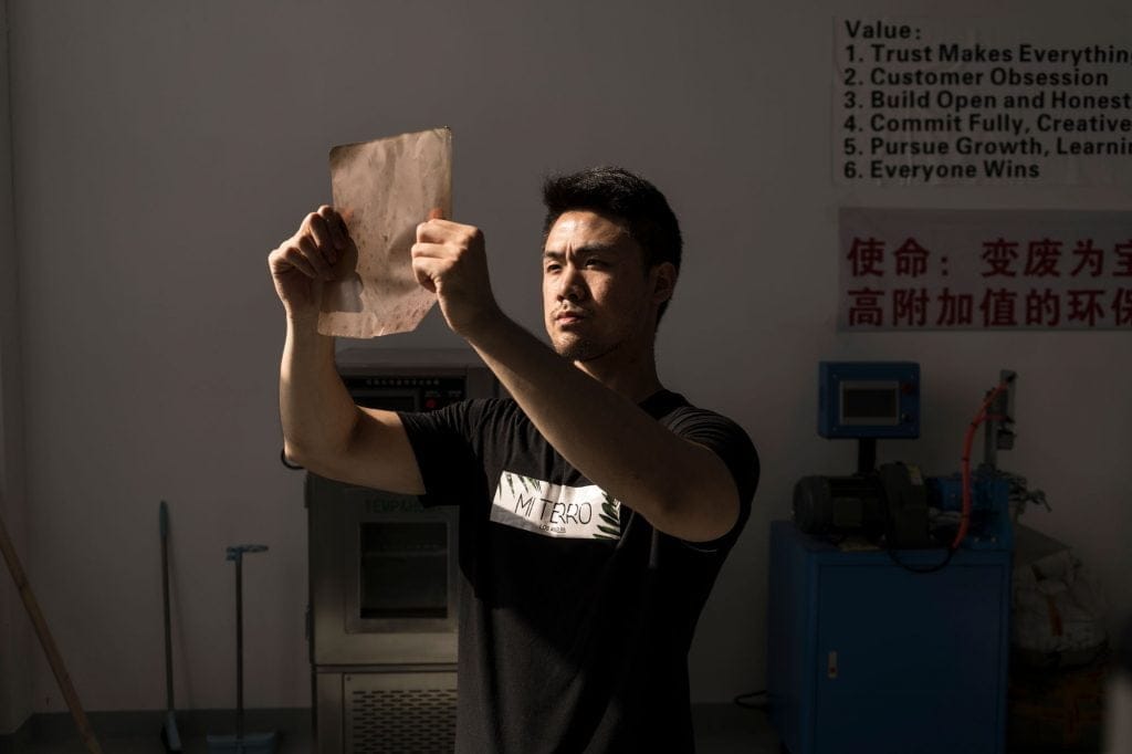 Robert Luo's startup is turning brewers’ waste into eco-plastic