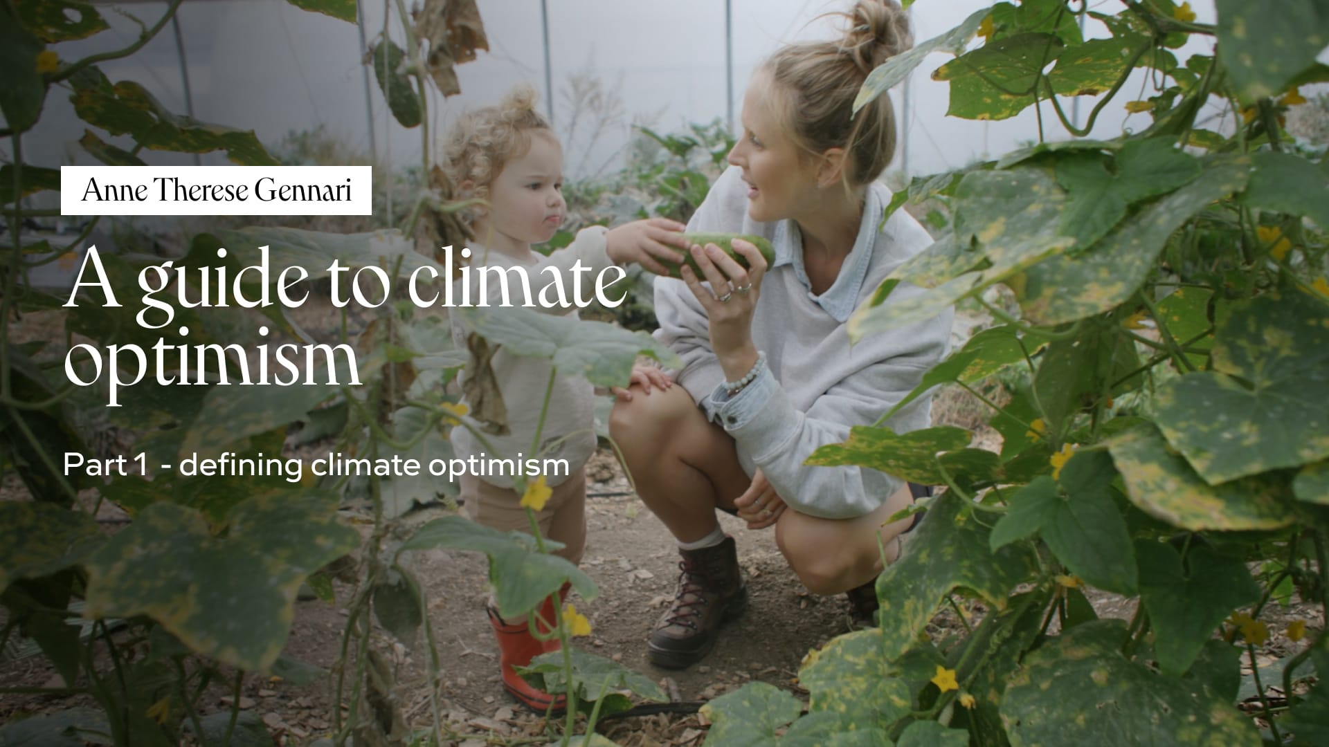 What is climate optimism | With Anne Therese Gennari